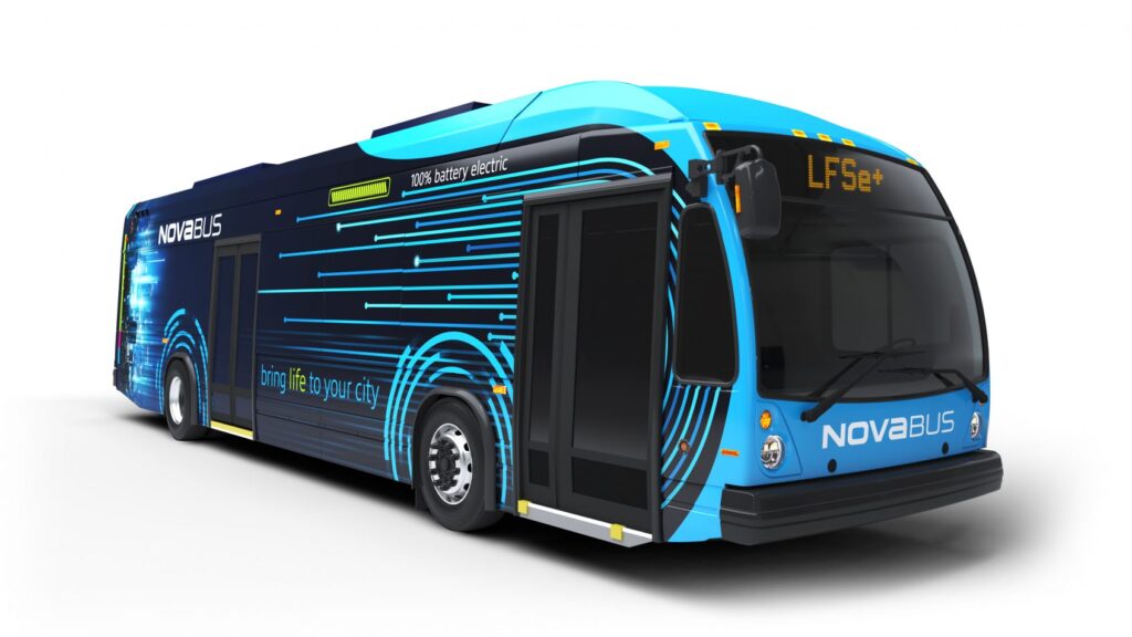 Nova Bus Unveils New, Long-Range 100% Electric LFSe+ for North America