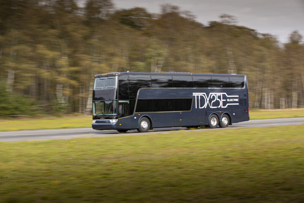 Van Hool Builds First Battery Electric Double-Deck Coach, TDX25E