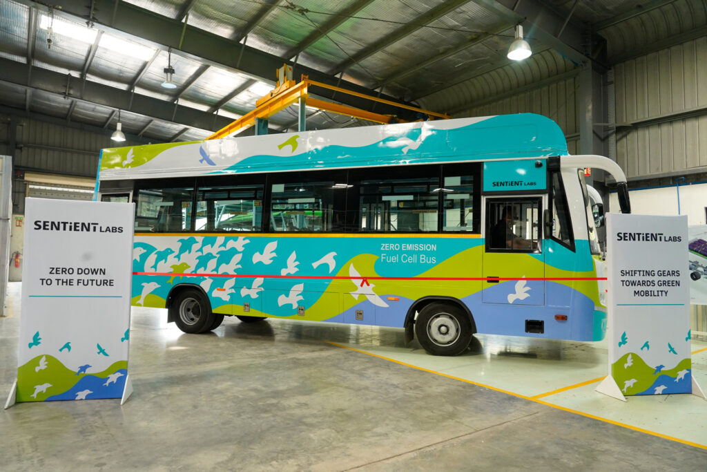 Sentient Labs Announces India's First Hydrogen Fuel Cell Bus | Bus-News