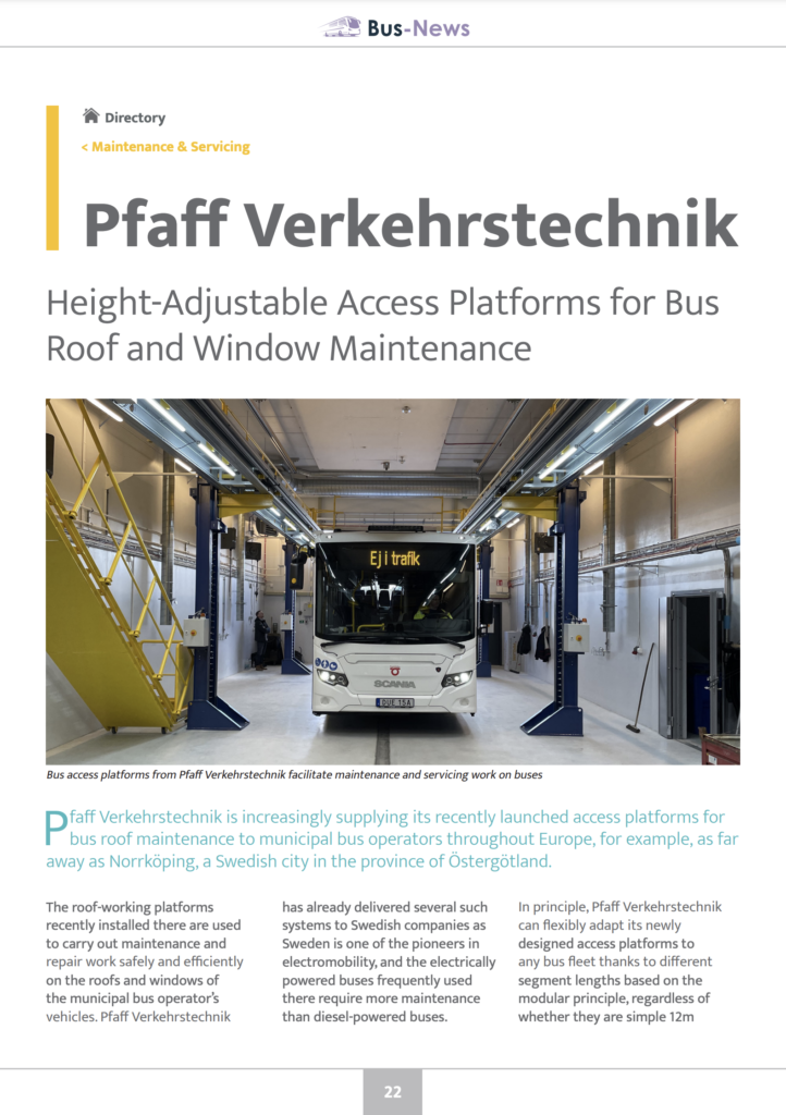 Adjustable Access Platforms for Bus Roof and Window Maintenance