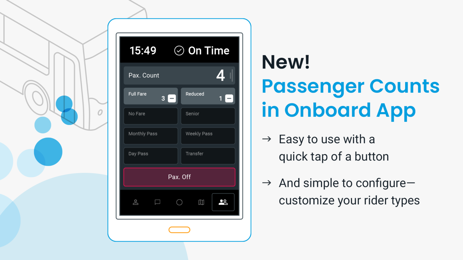 New! Introducing Passenger Counts in Onboard App | Swiftly
