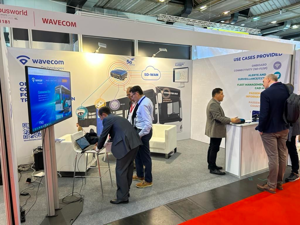 Wavecom Presents Its Connectivity Solutions at Busworld 2023 Wavecom Presents Its Connectivity Solutions at Busworld 2023