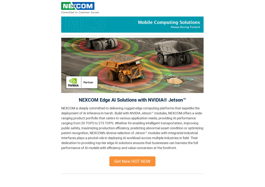 NEXCOM Edge AI Solutions with NVIDIA® Jetson™ | Bus-News