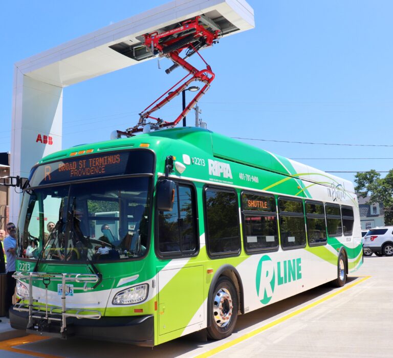 RIPTA Installs Pantograph Charging Station for Rhode Island's Electric ...