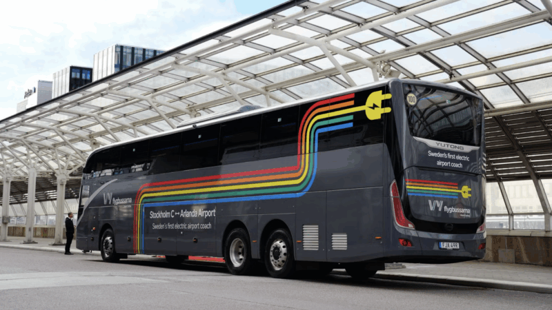 Sweden’s First Commercial Electric Bus Line Serves Arlanda Airport ...